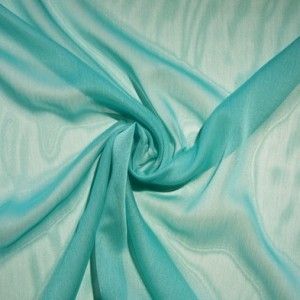 Create This Look - 2 Tone Chiffon - Tiffany Blue - The Fabric Market