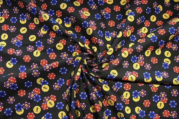 Poker Chips Cotton - The Fabric Market