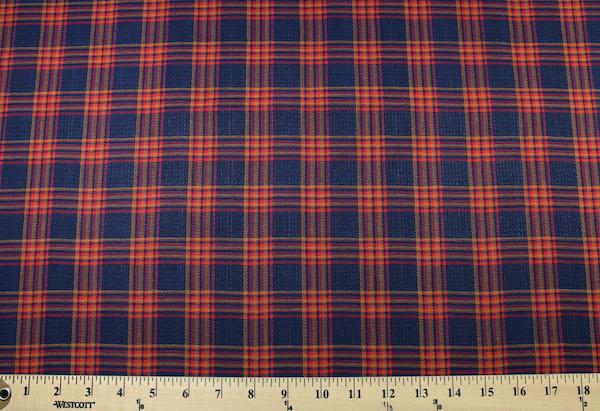 Royal & Red Double-sided Woven Plaid - The Fabric Market