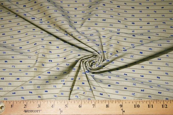 White Cotton Dimity with Mint Dotted Swiss - The Fabric Market